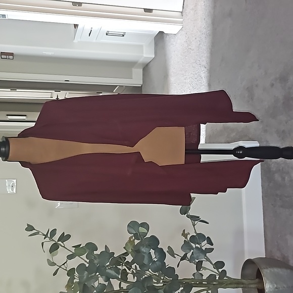Knox Rose | Sweaters | Knox Rose Burgundy Flowy Cardigan | Poshmark